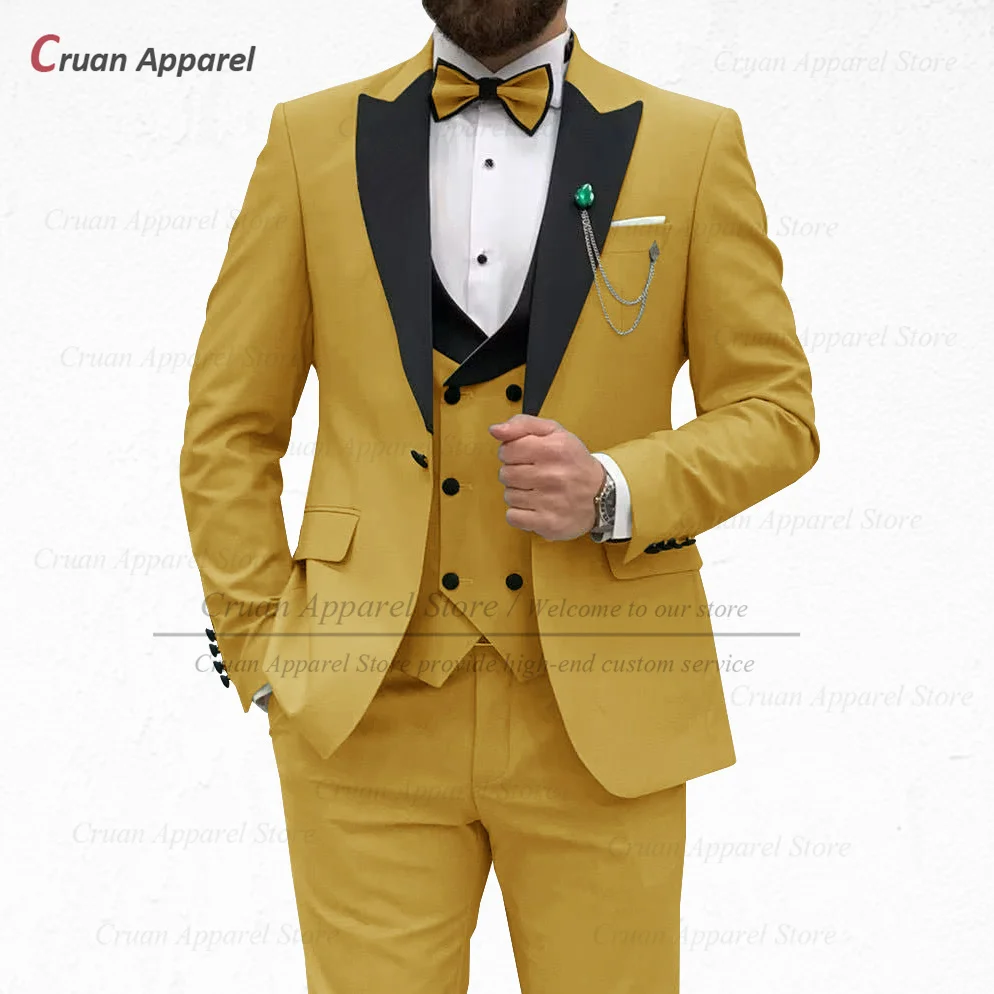 Royal Blue And Yellow Tuxedo