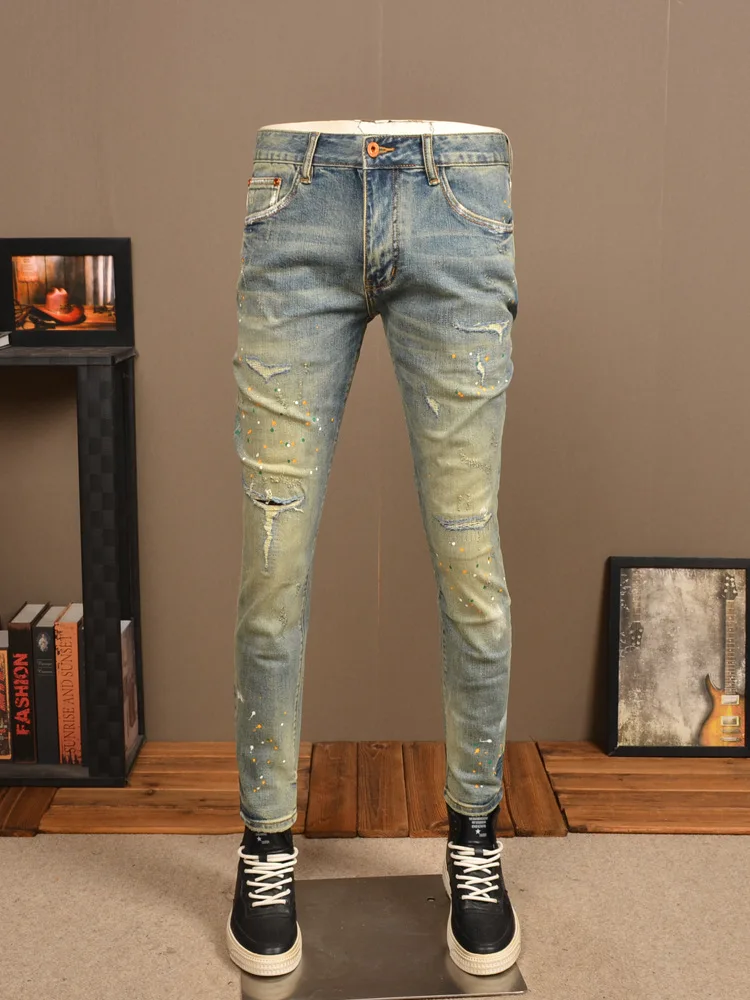 Retro-Make-Old-Ripped-Jeans-Men-s-Spring-and-Autumn-Fashion-Slim-High ...
