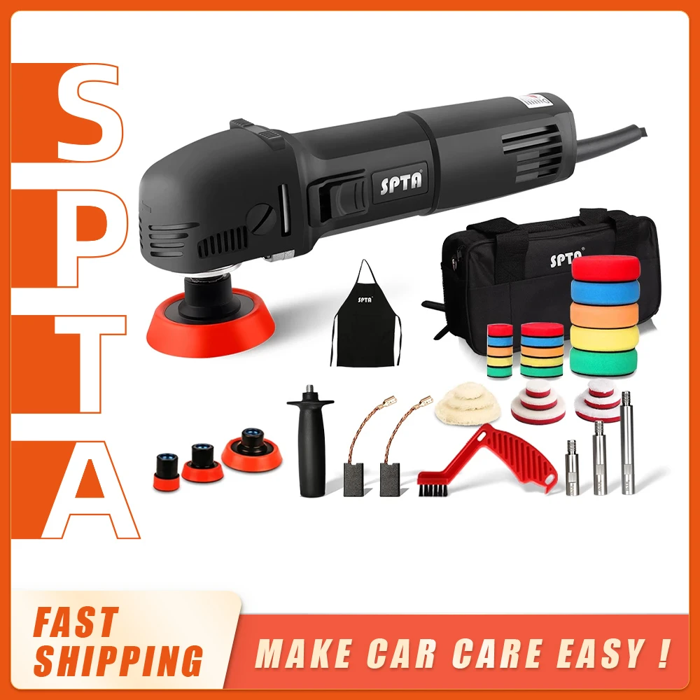 SPTA 3" Polishing Machine Mini Car Polisher Home DIY Auto Micro Rotary ...