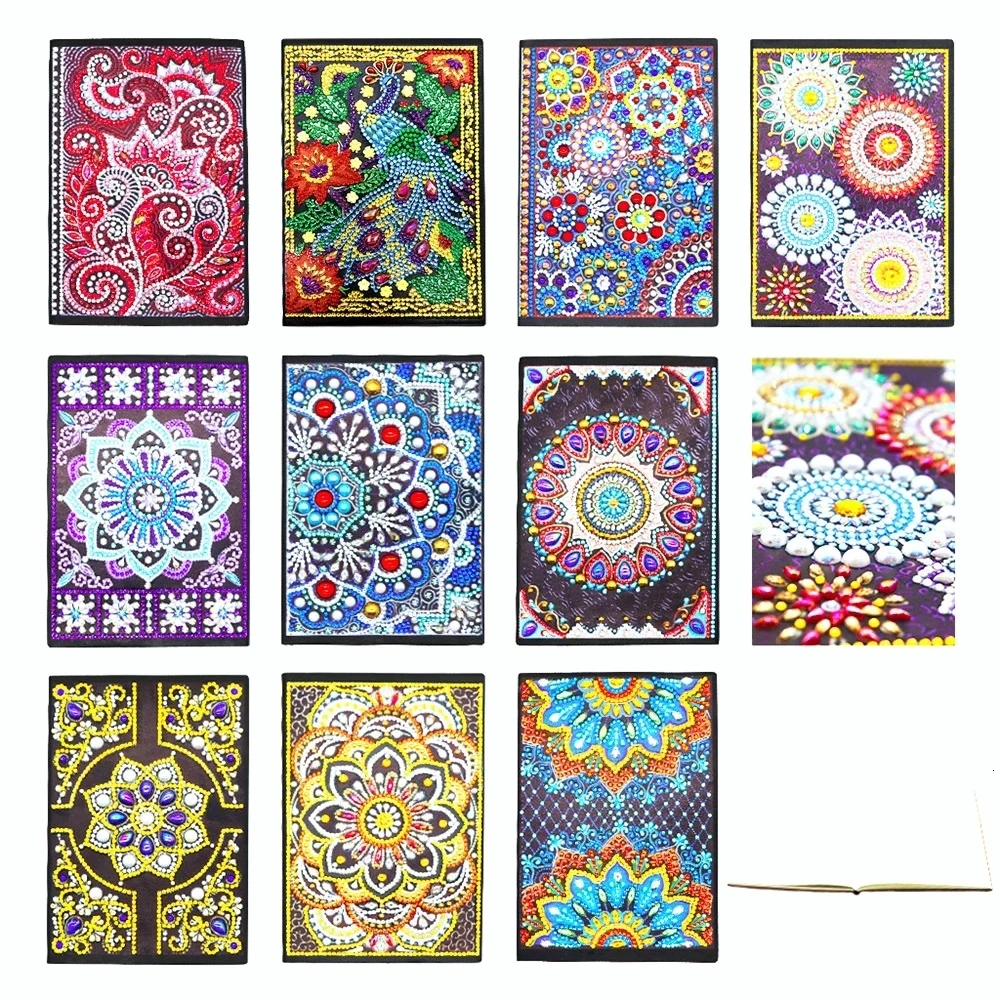 HUACAN Diamond Painting Notebooks Peacock Special Shaped 5d DIY Diamond ...