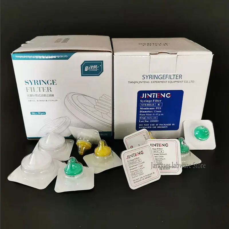 50pcs-lot-13-25-33mm-Nylon-PES-PTFE-Disposable-Sterile-Syringe-Filter ...