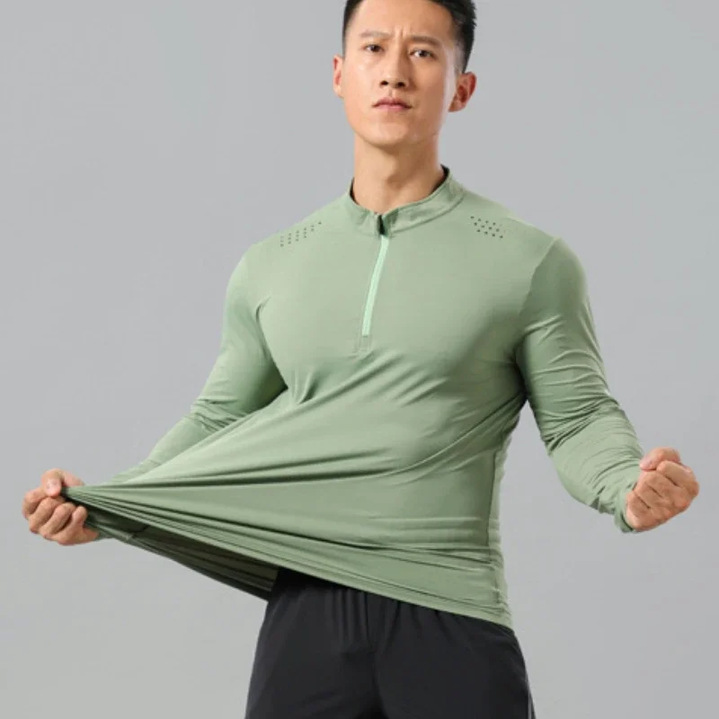 Quick-dry Sports Tops Men's Training Exercise Running T-Shirts Half ...