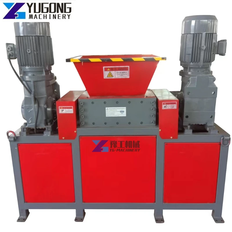 Small Aluminum Can Crusher Double-shaft Metal Sheet Industrial Crushing ...
