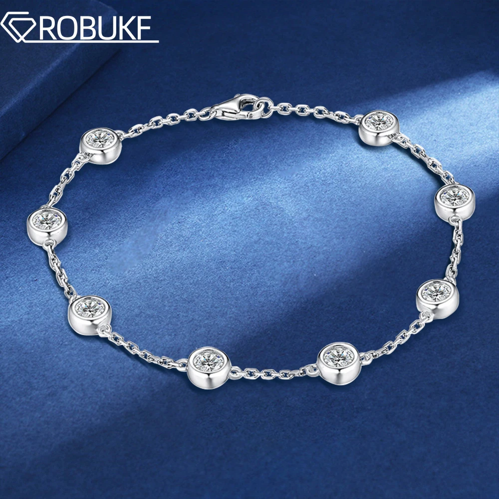 4mm-Bubble-Moissanite-Bracelet-for-Women-2-4cttw-Colorful-Moissanite ...
