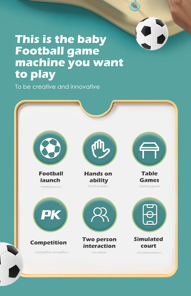 Table Football Game Board Match Toys, Two-Person Football Game Kids Table Game, Parent-child ...