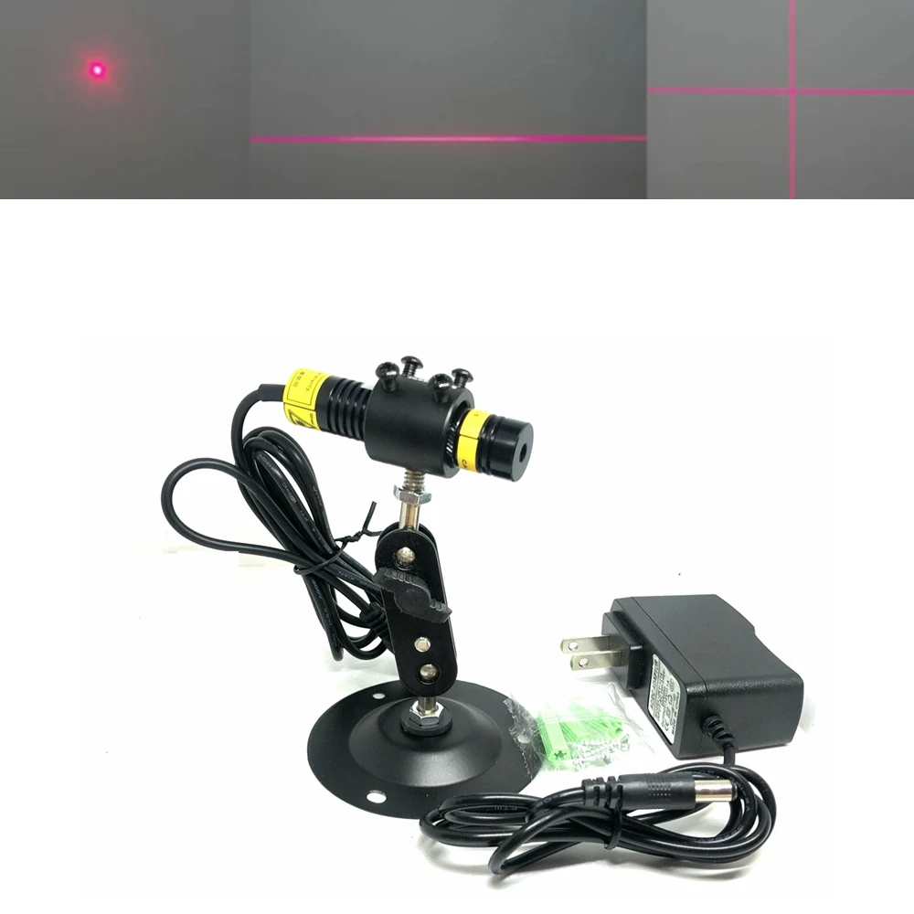650nm 50mW 100mW 200mW Red Laser Module Dot Line Cross Hair Focusable Alignment Locator Wood ...