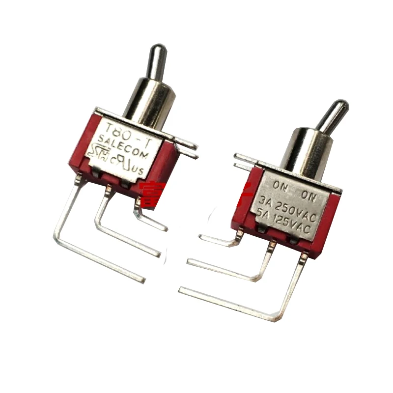 5pcs Toggle Switch SH T80-T Series T8019L 3Pin SPDT oN-ON Vertical ...
