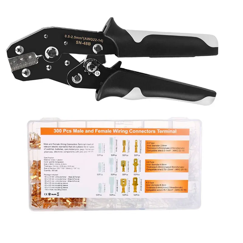 SN-48B-U-shaped-terminal-inserts-connector-small-teeth-universal-spring ...