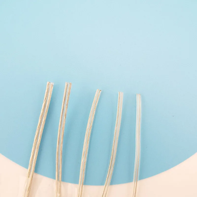 Câble-fil,Câble parallèle Transparent en cuivre à 2 cœurs pour bande ...