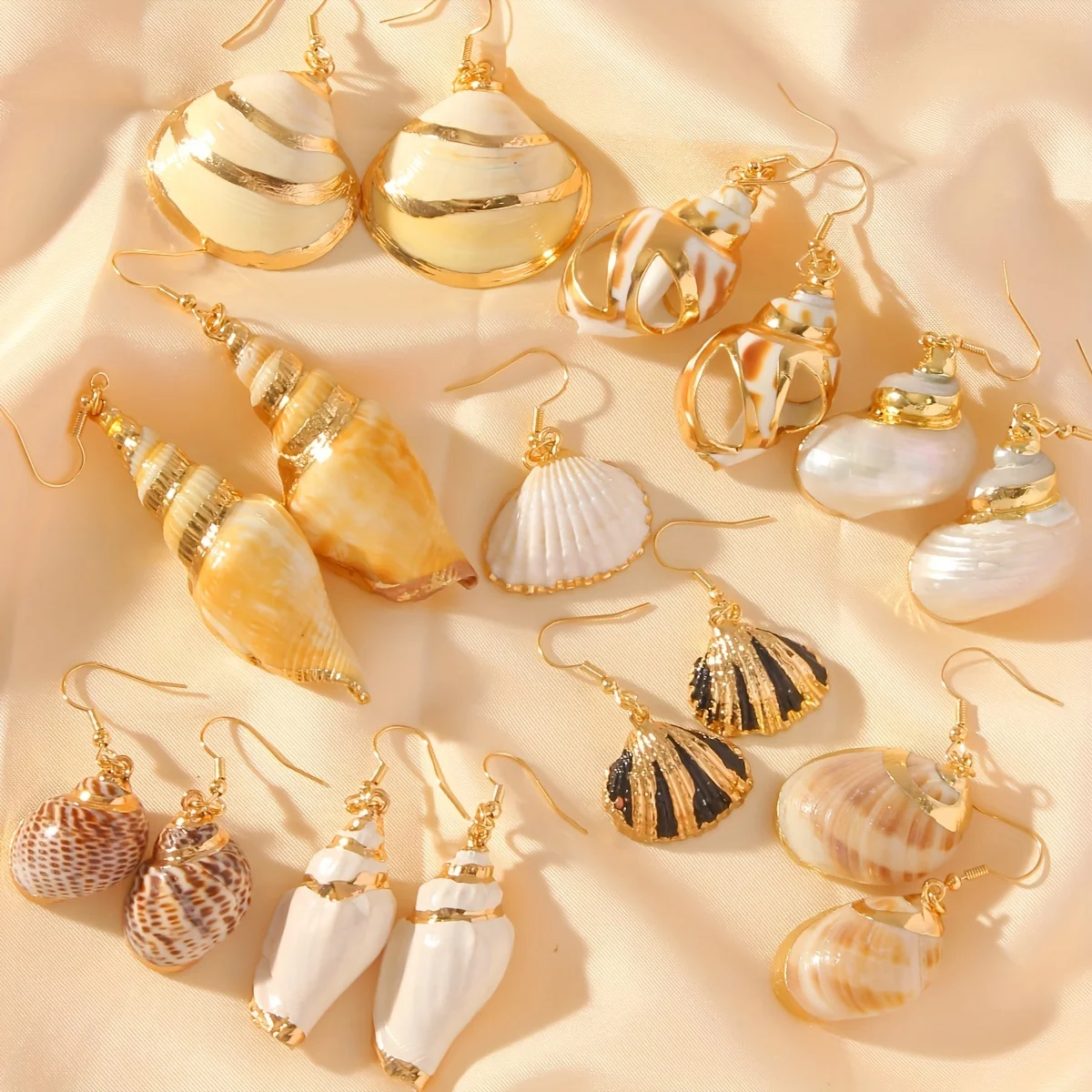 Bohemian-Shell-Conch-Earrings-with-a-sense-of-luxury-and-simplicity ...