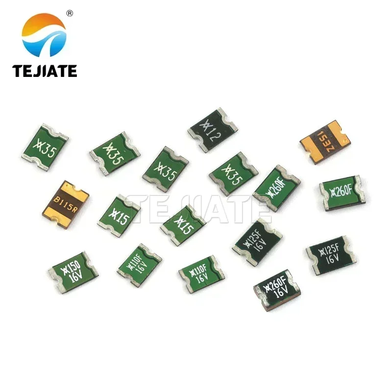 10pcs 1812 SMD fusível reajustável PPTC 8V/9V/12V/24V/30V/60V 1.5A/2A ...