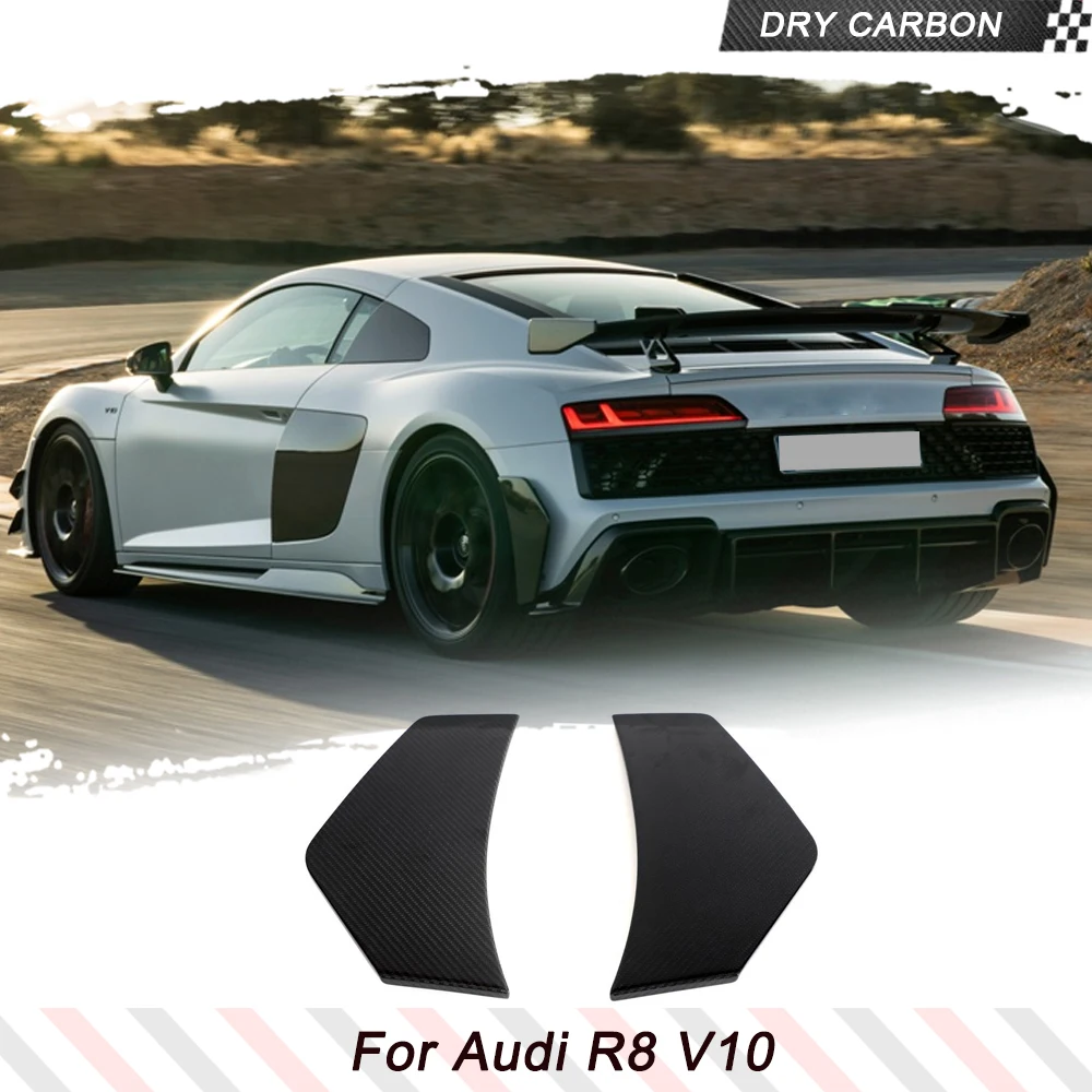 Dry-Carbon-Car-Rear-Bumper-Trims-Canards-Splitters-Fins-Spoiler-for ...