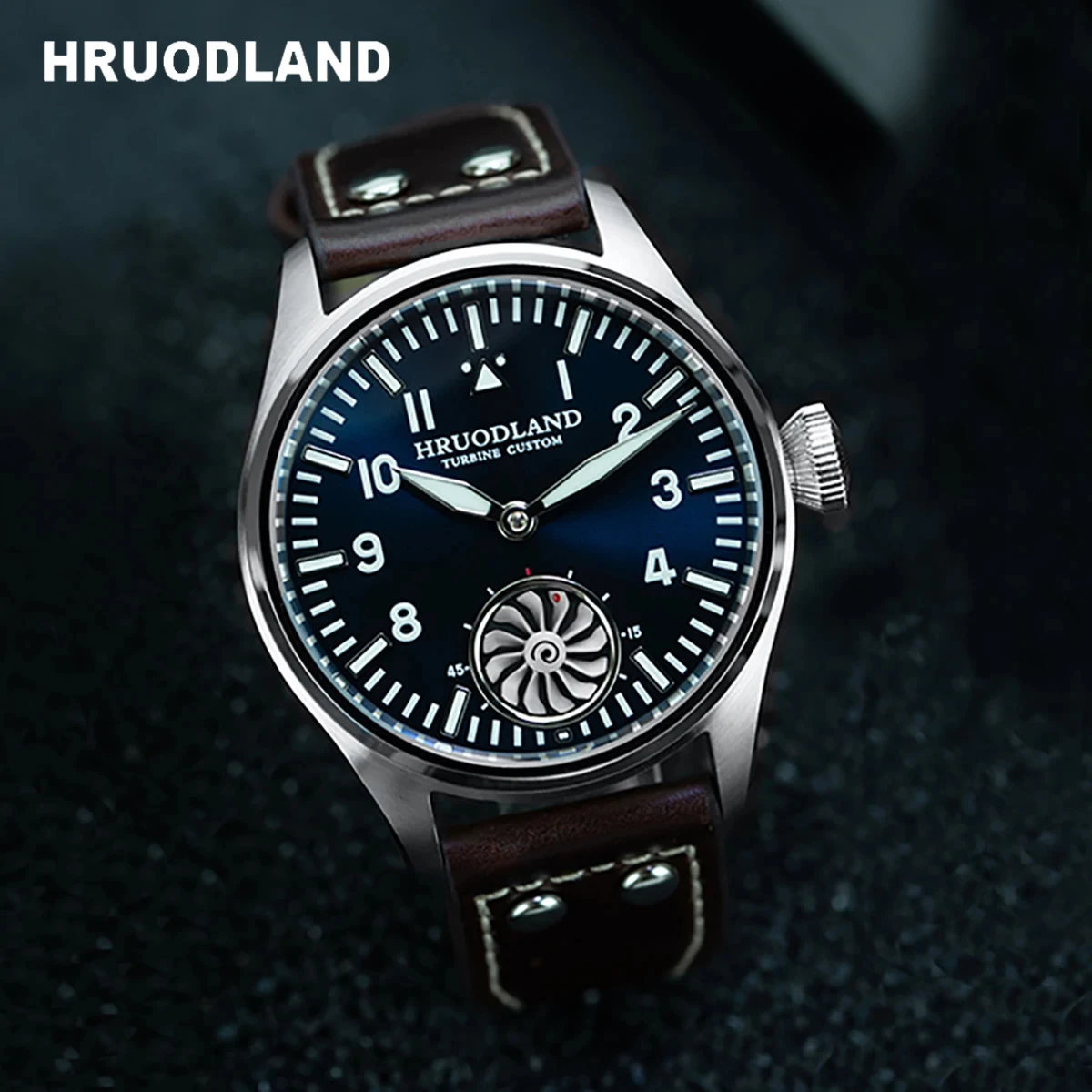Hruodland-F016-Pilot-Watch-Seagull-Movement-Mechanical-BGW-9-Luminous ...