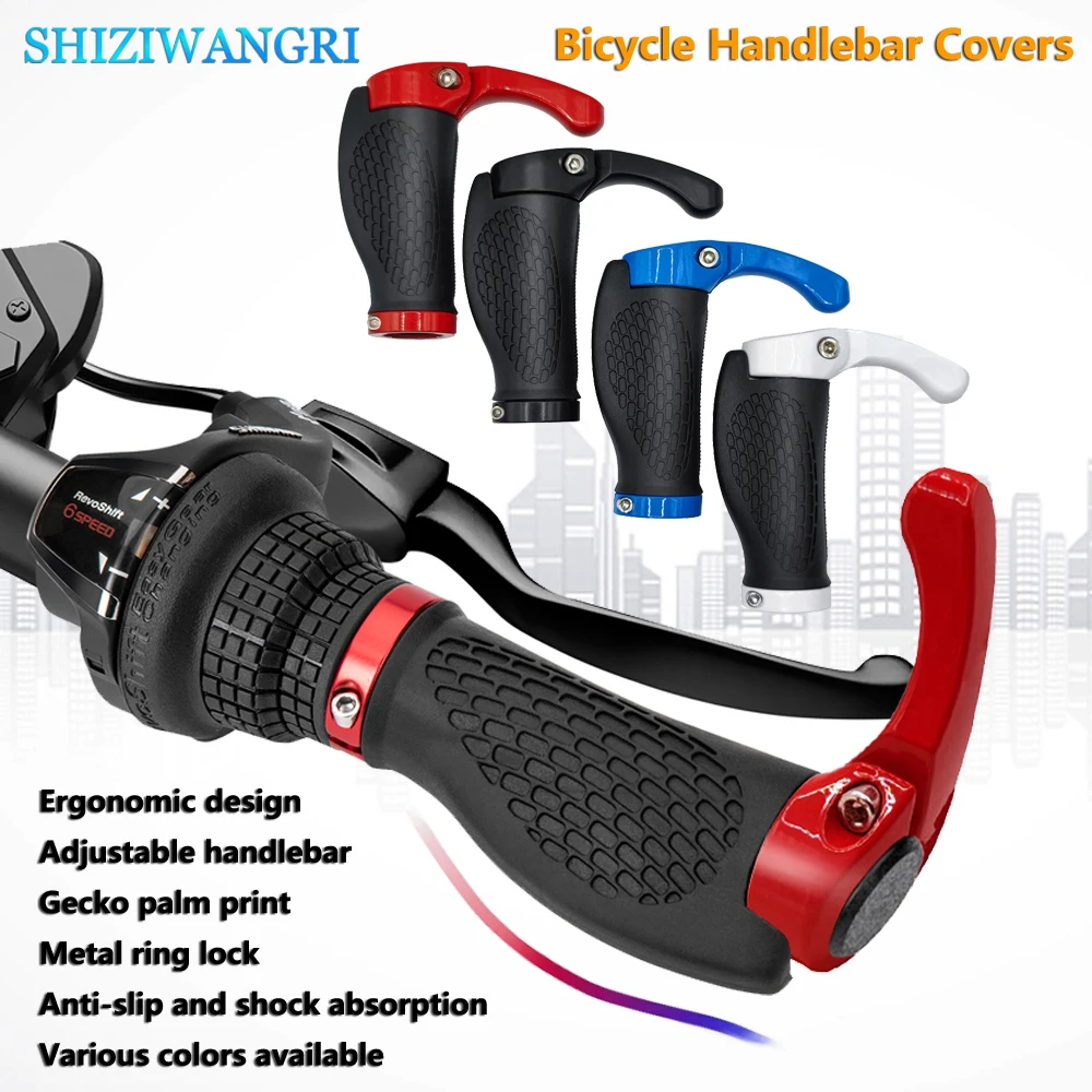 New Bicycle Grip Handlebar Long Short Ergonomic Anti Skid Lock on ...