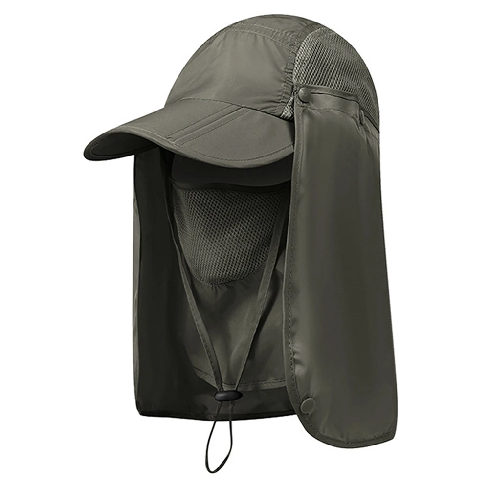 Sombrero de sol desmontable con solapa para verano, cubierta de cuello ...