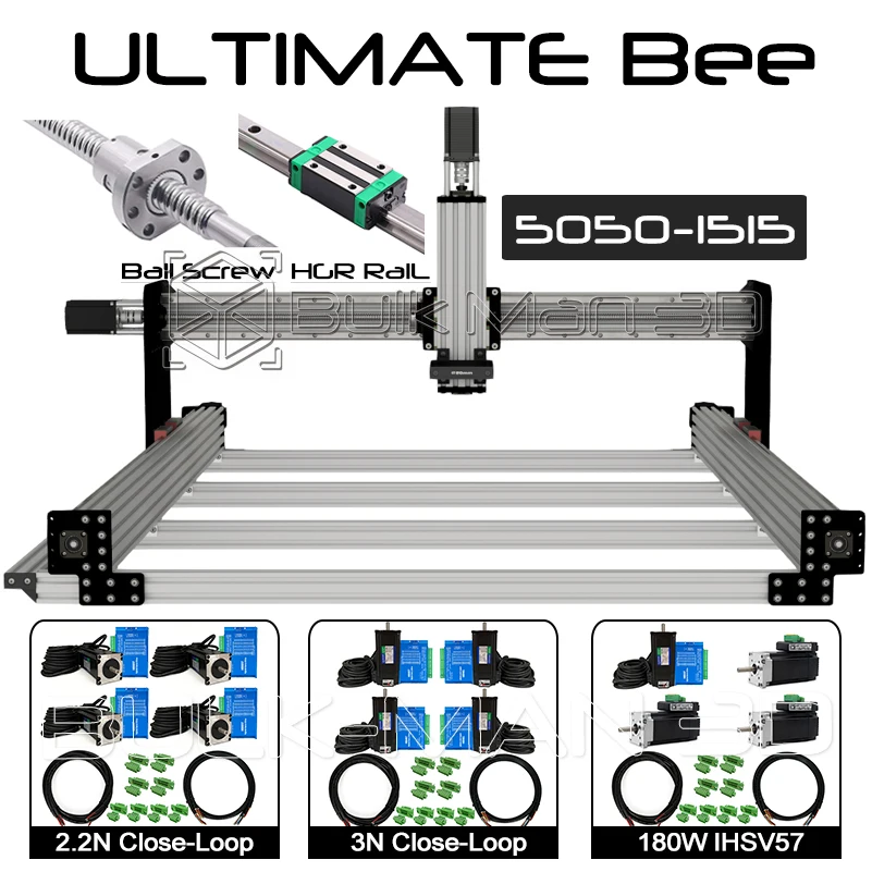 Bulkman 3d Ultimate Bee Cnc Router Mechanical Frame Kit With Ball Screw ...