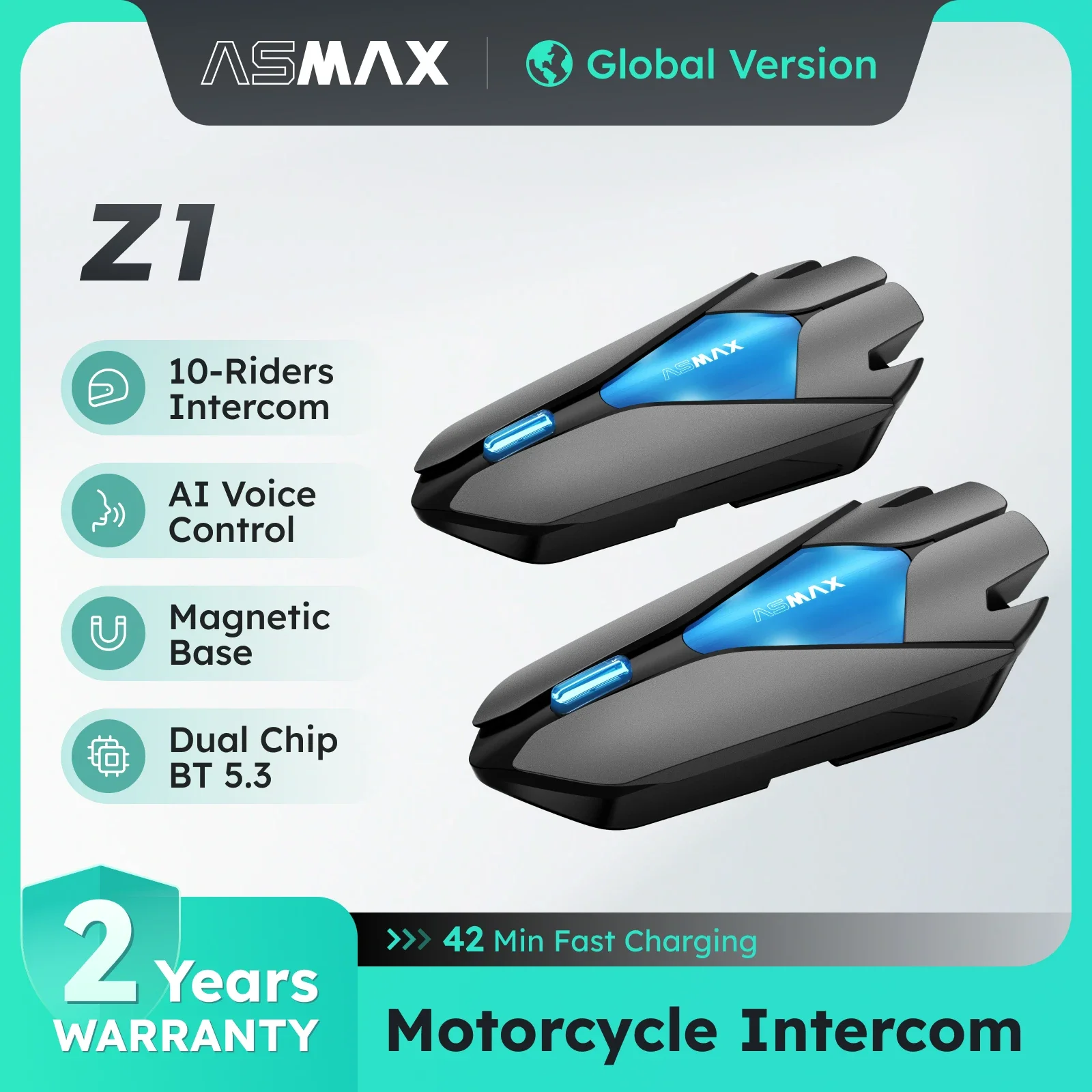 ASMAX-Z1-Motorcycle-Bluetooth-Headset-Helmet-Communication-System-for ...