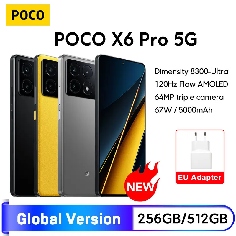 POCO-X6-Pro-5G-Global-Version-Smartphone-Dimensity-8300-Ultra-6-67-1-5K ...