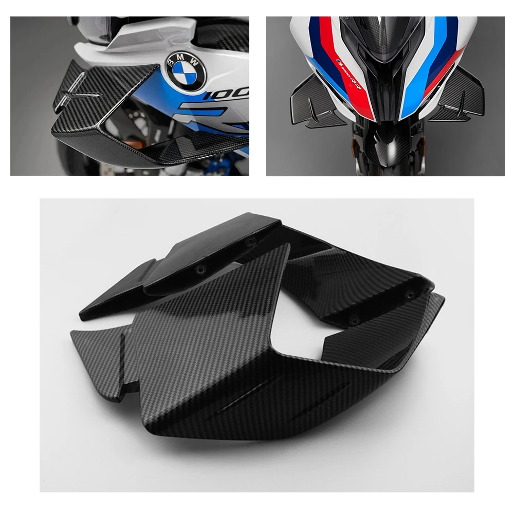 Abs Plastic Winglet Motorcycle Upper Fairing Wing Let Front Spoiler For ...