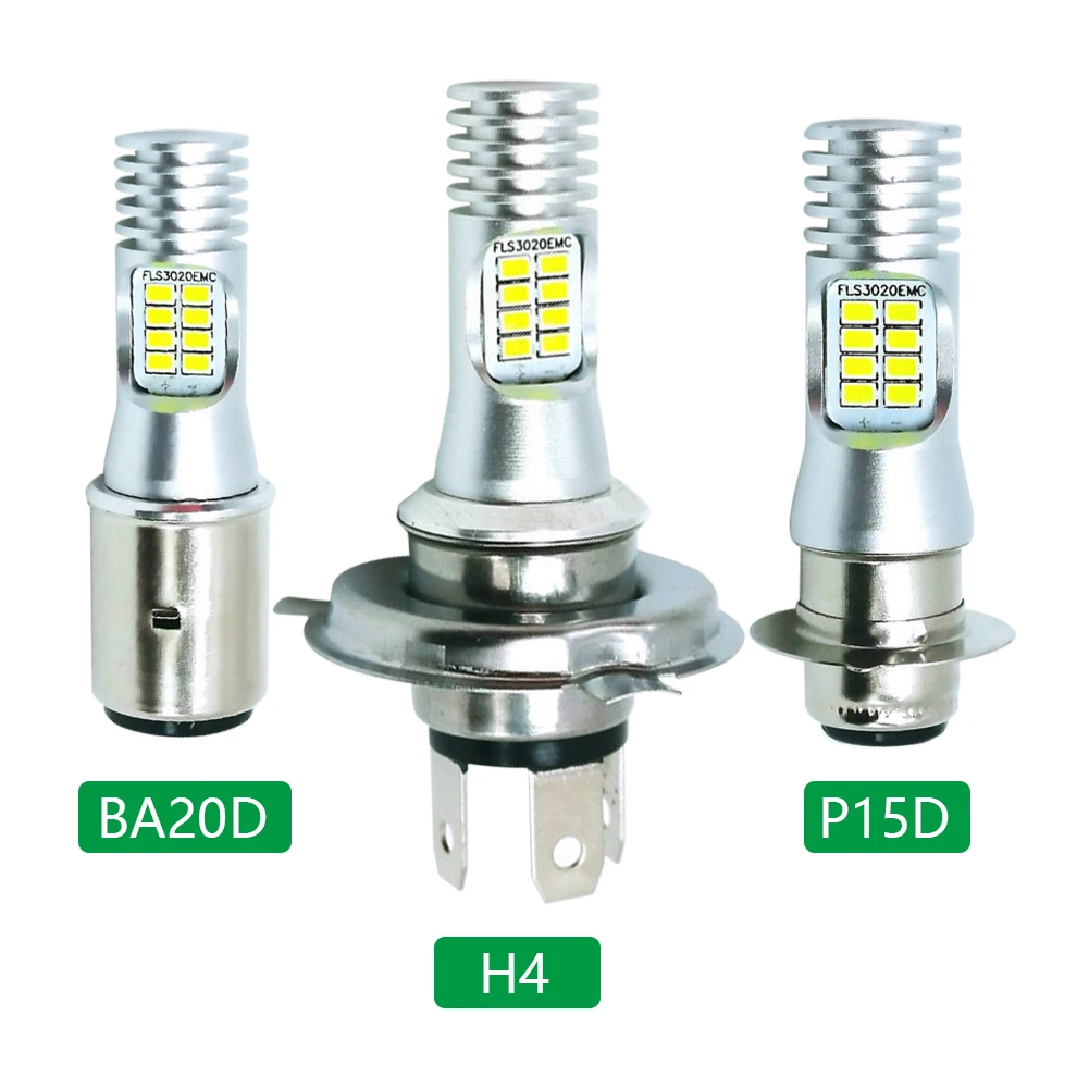 10000Lm H4 LED Moto H6 BA20D P15D LED Moto Motorcycle Headlight Bulbs ...