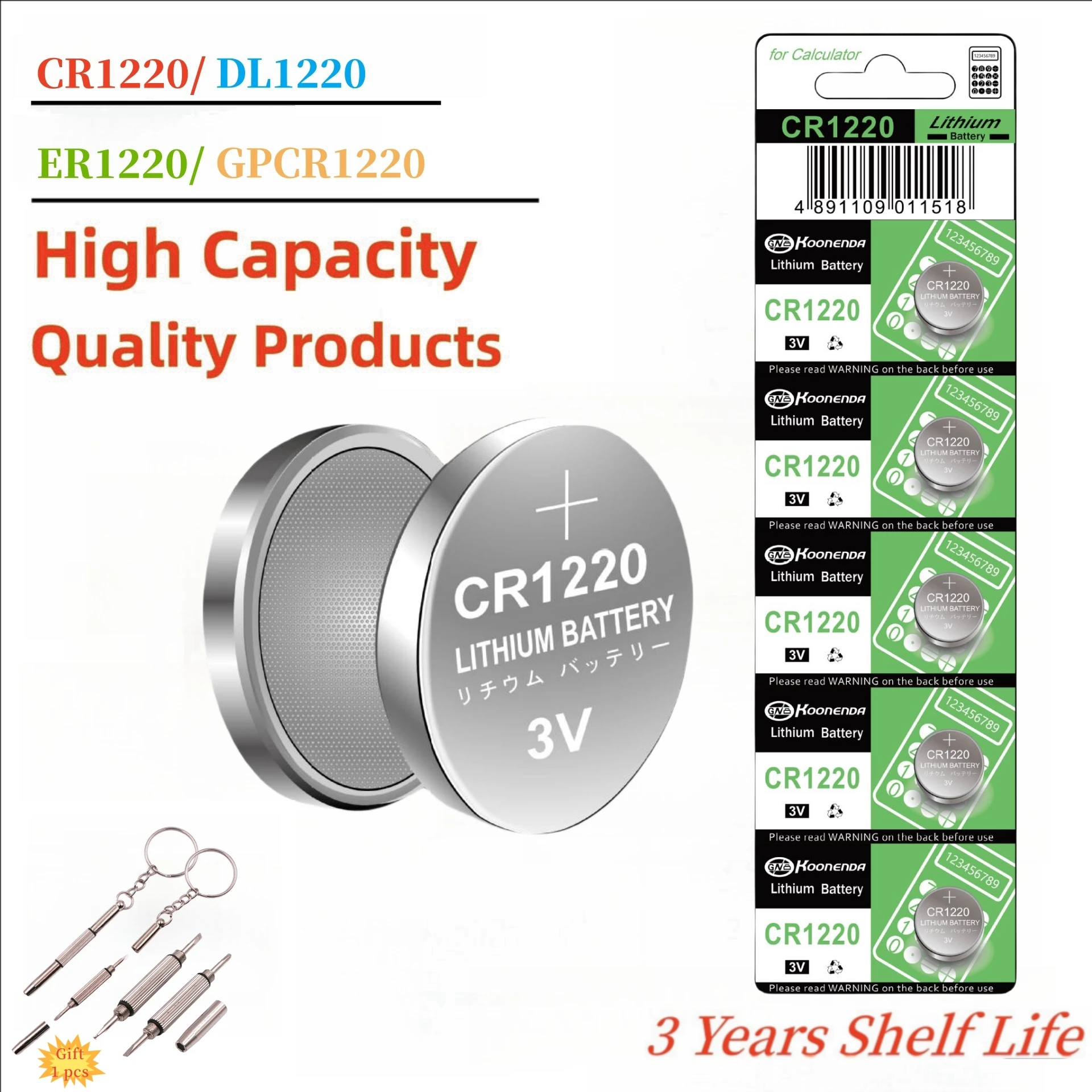 New-2-50Pcs-High-Capacity-CR1220-Batteries-3V-Lithium-Coin-Cell-1220-Battery-for-watches ...