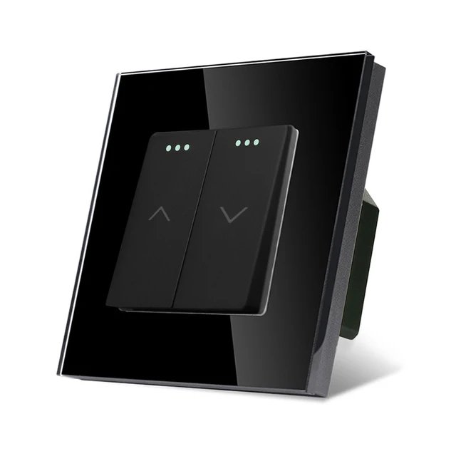 ENTUOIA Normal Curtain Push Button Switch EU Glass Frame Motorized ...