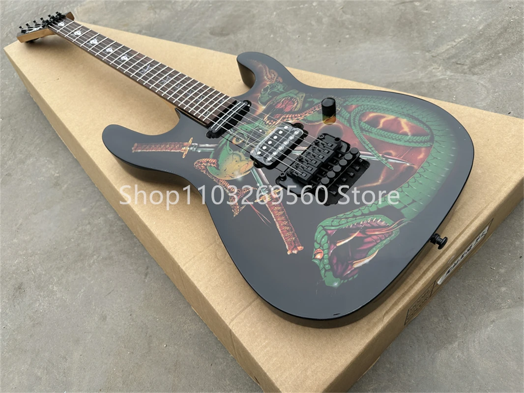 Guitarra-El-ctrica-Skulls-Snakes-puente-Tremolo-tuerca-de-bloqueo ...