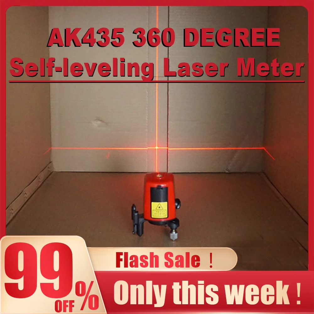 Acu Angle A8826D Laser Level 2 Red Cross Line 1 Point 360 Degree Rotary ...