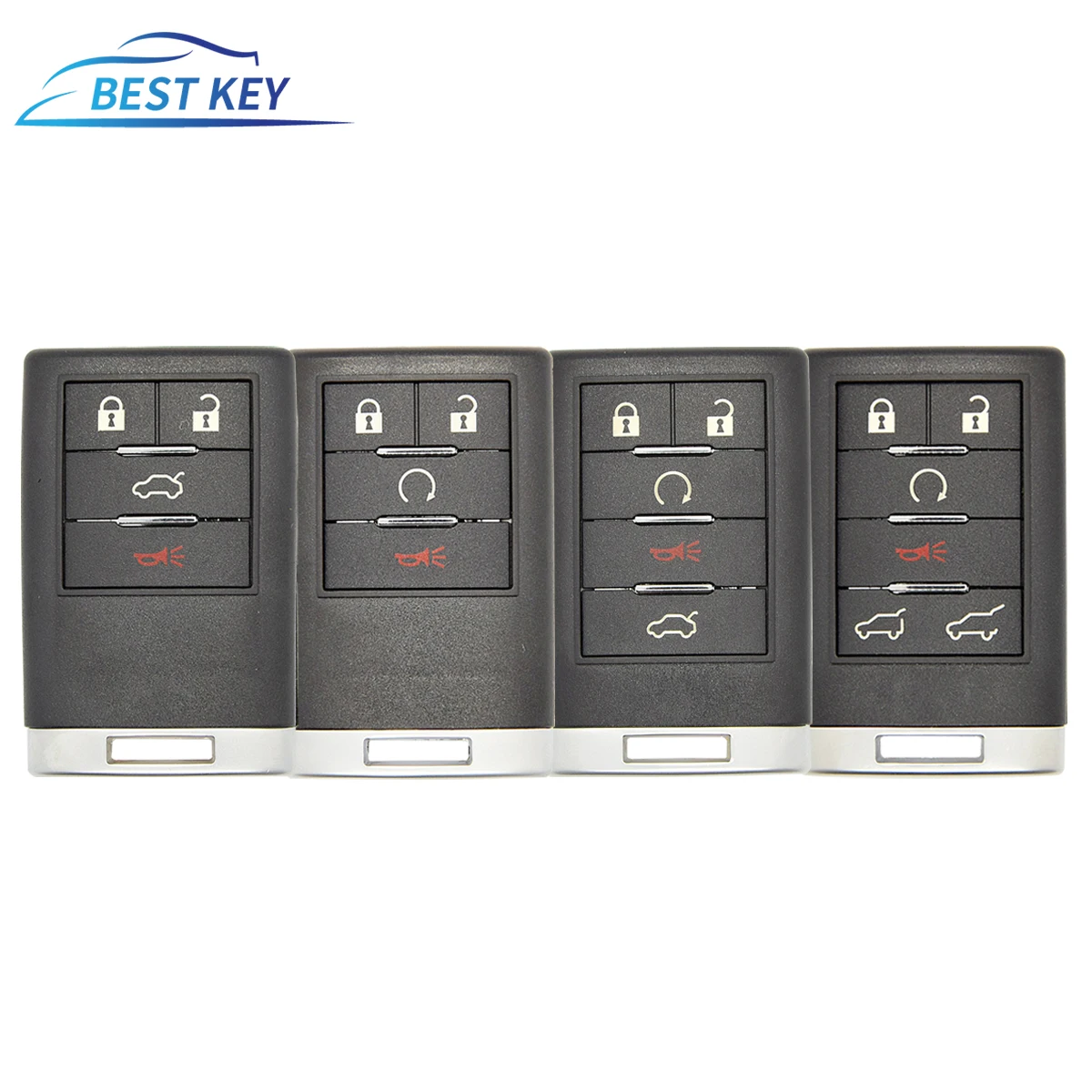 BEST KEY Replacement Remote Car Key Shell Case With 4 5 6 Buttons for ...
