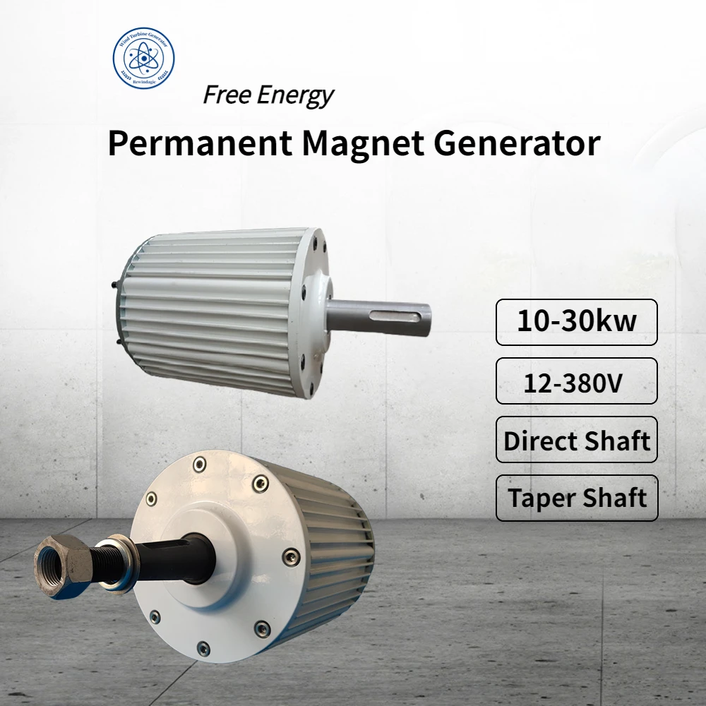 Low RPM Speed 10kw 20kw 30kw 500RPM 48V 96V 110V Gearless Permanent ...