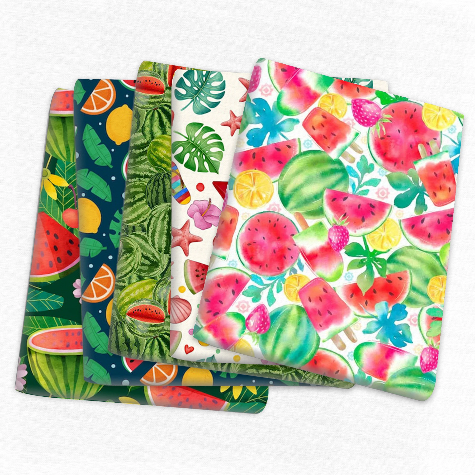 Fruit-Watermelon-50-145cm-Patchwork-Polyester-Cotton-Fabric-Tissue ...