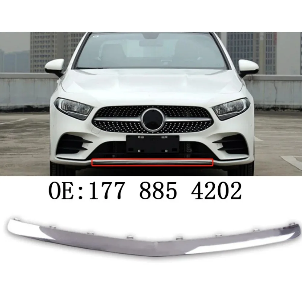 Front-bumper-chrome-decorative-strip-For-Mercedes-Benz-A-Class-W177 ...