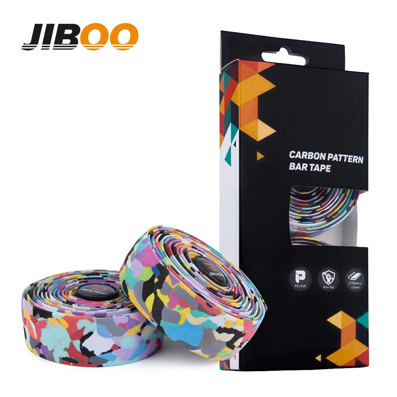 JIBOO New Bicycle Handlebar Tape Stretch EVA Comfortable Bike Winding ...