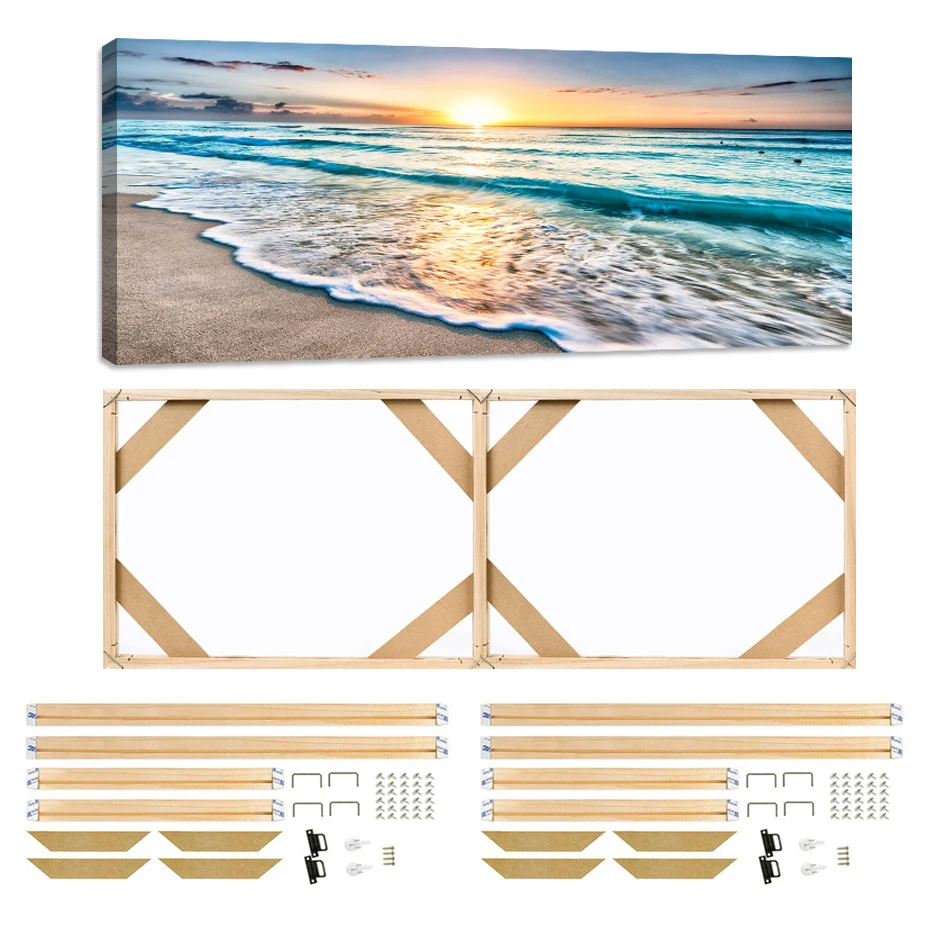 DIY-Canvas-70x100cm-Large-Frame-Kits-Solid-Wood-Stretcher-Bars ...