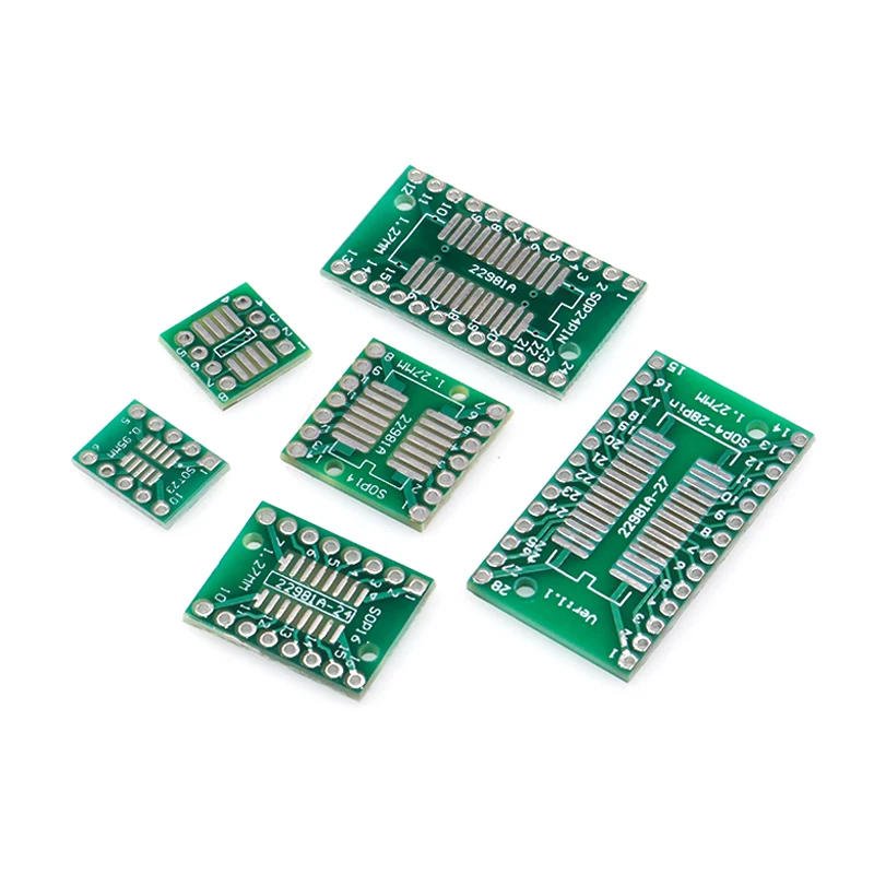 35pcs=7value*5pcs SOP Patch Adapter Board SOP8 10 14 16 20 24 28 TQFP ...