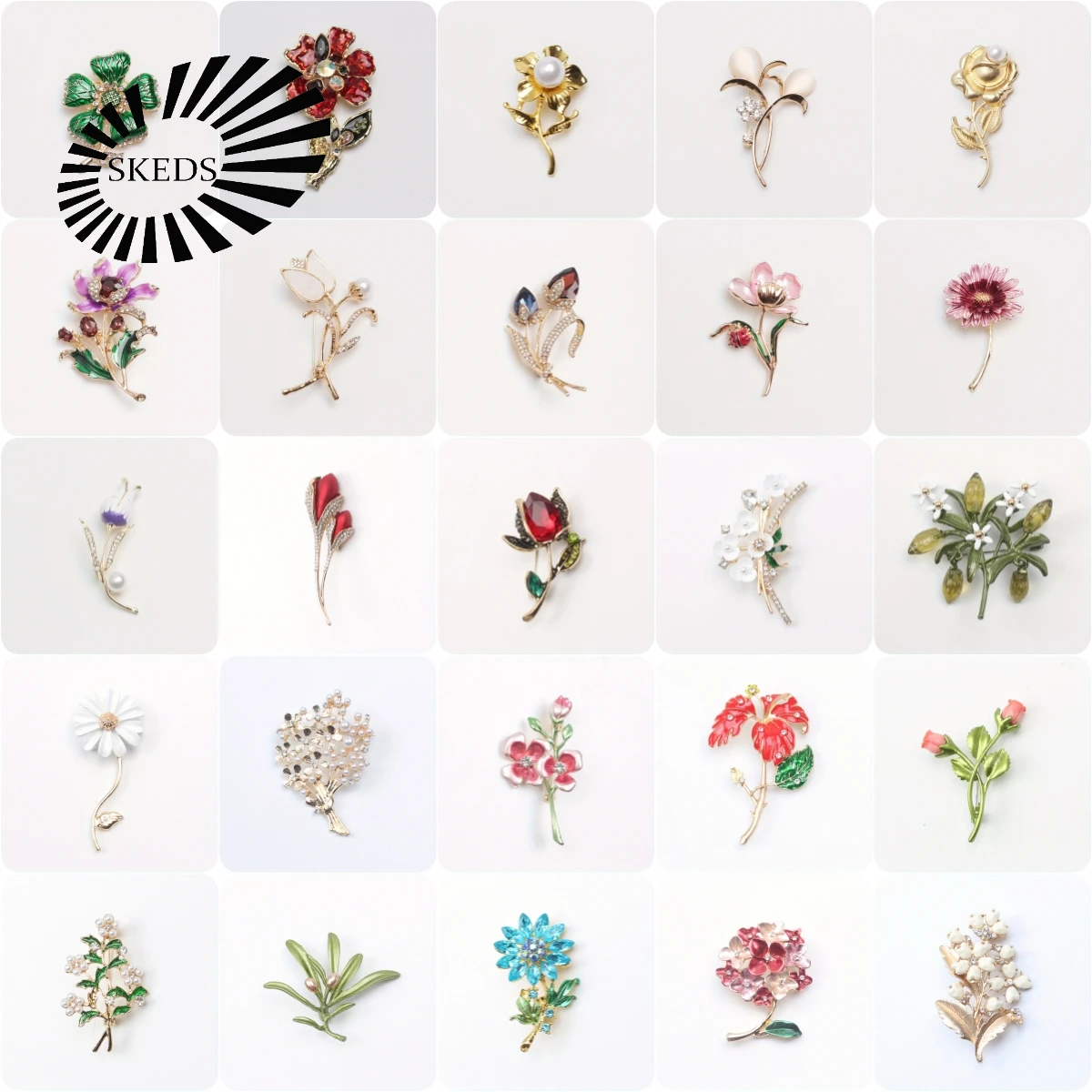 Elegant Fashion Flower Brooch for Men and Women Luxury Temperament ...