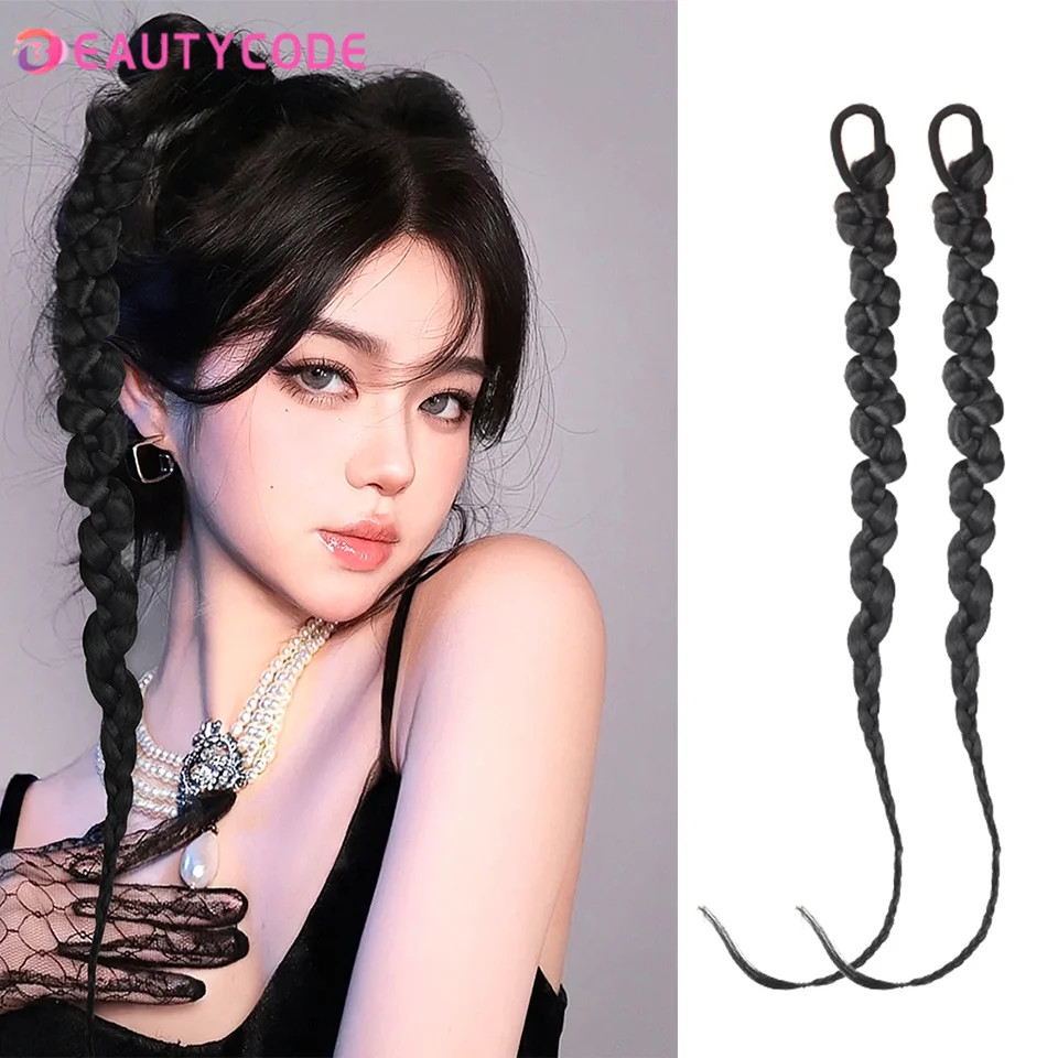 BEAUTYCODE Synthetic Long Braiding Braid Hair Extensions With Rubber ...