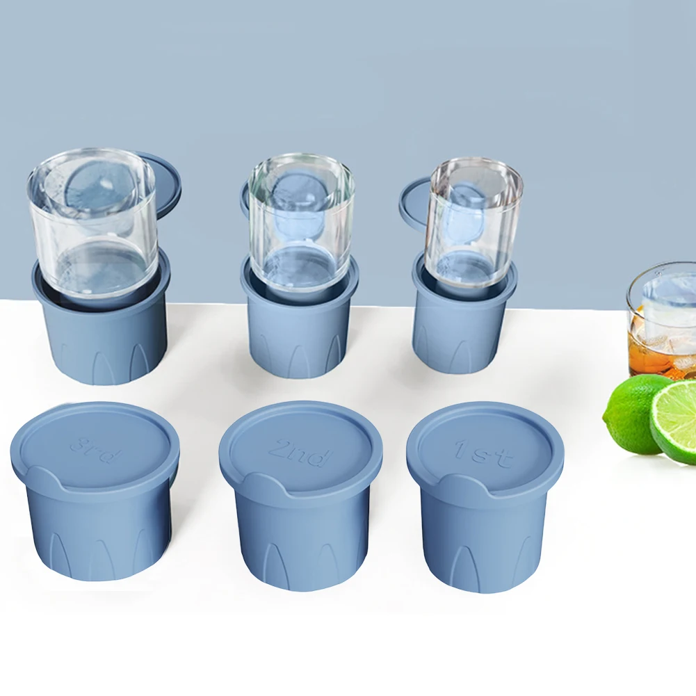 3Pcs-Silicone-Ice-Maker-with-Lid-Ice-Cube-Tray-BPA-Free-for-Chilling ...