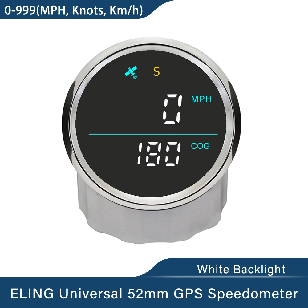 Marine 52mm GPS Speedometer with Compass for Ship Boats Yacht Universal ...