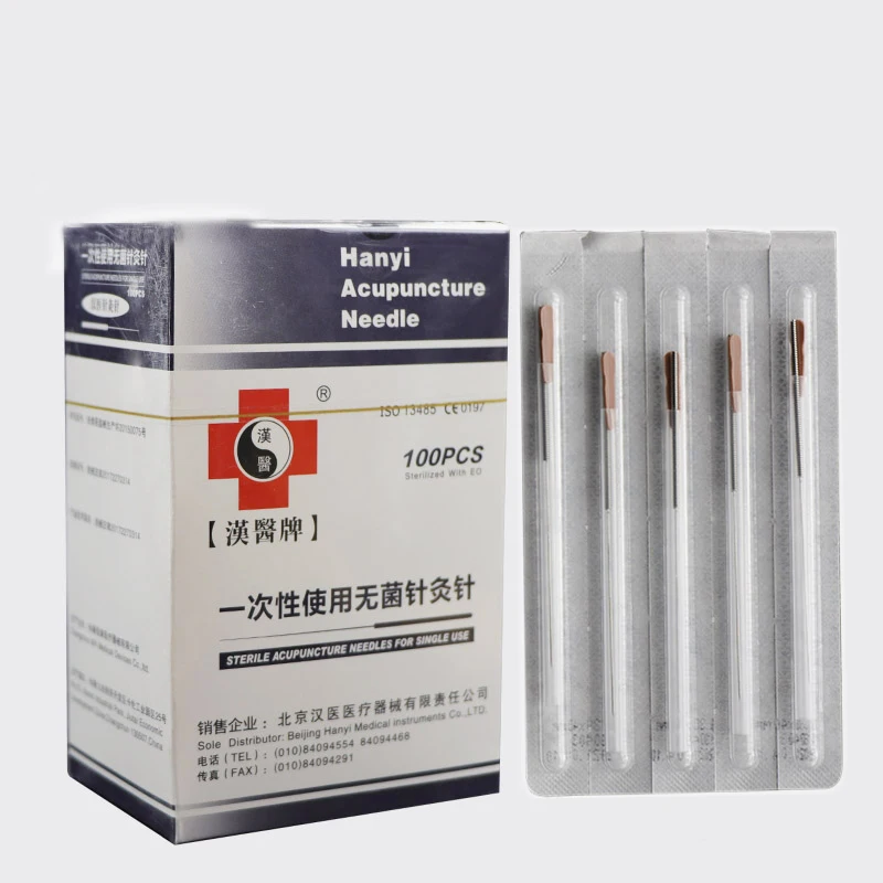 Acupuncture-Needles-edged-with-guide-tube-disposable-acupuncture ...