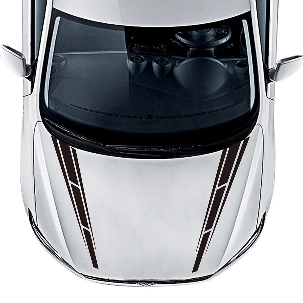 2PCS-Car-Hood-Cover-Stickers-Bonnet-Auto-Accessories-Vinyl-Film-Decals ...