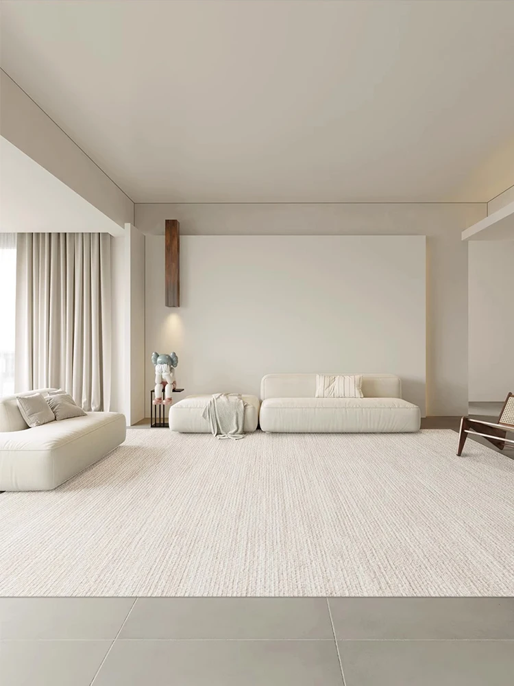 Cream-Striped-Carpet-Minimalist-Luxury-Large-Area-Living-Room-Carpets ...