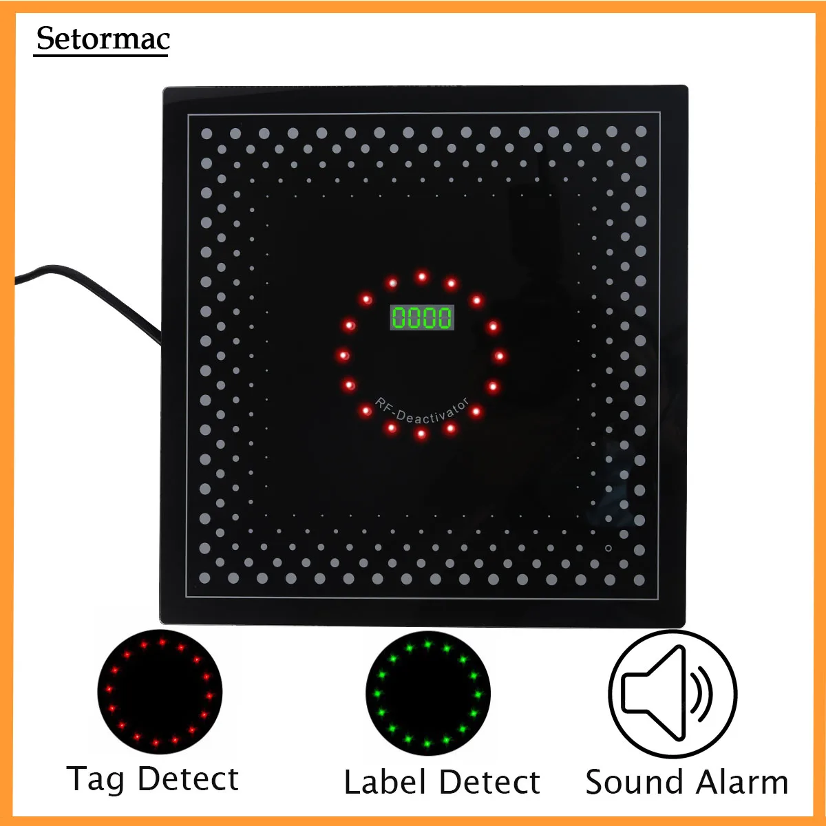Security Label Deactivator For Rf8.2mhz Eas System Retail Sound Light ...