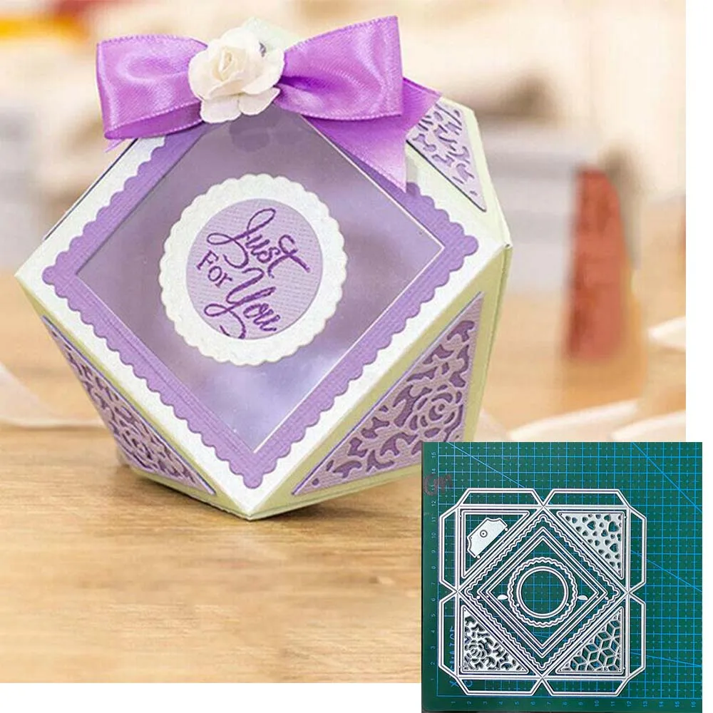 Box Metal Cutting Dies Mold Scrapbooking Decoration Paper Cards Craft ...