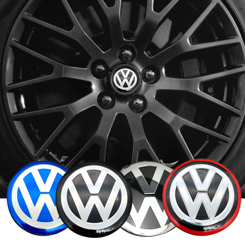 56-120mm-Car-Wheel-Center-Hub-Cap-Sticker-Accessories-For-Volkswagen-VW ...
