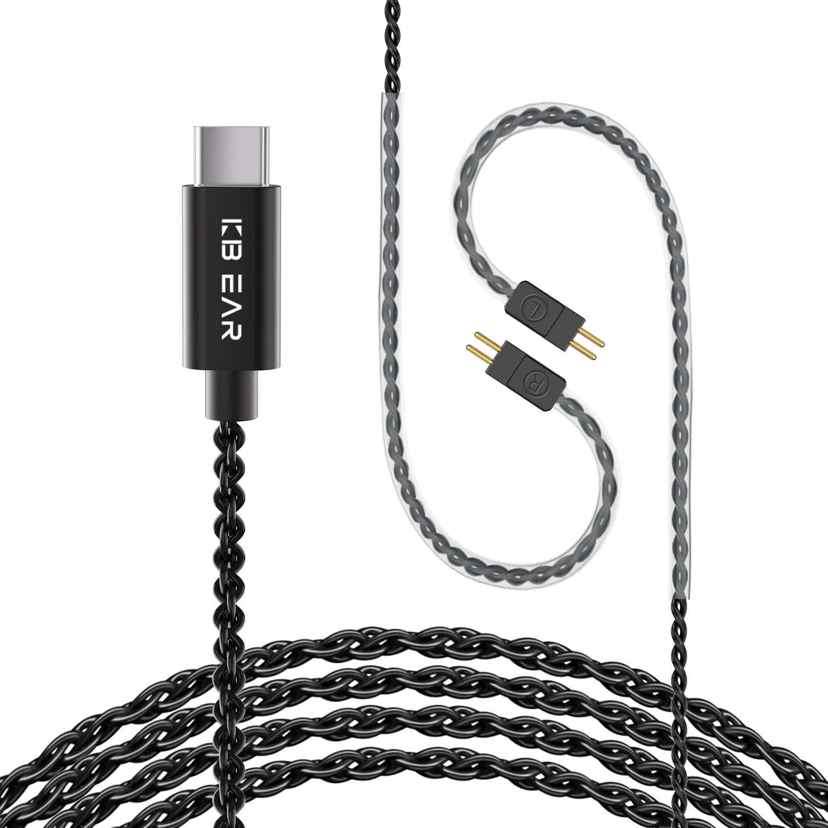 KBEAR TYPE-C 4N OFC Cables USB-C With 2PIN/QDC/TFZ TYPE-C And DAC ...