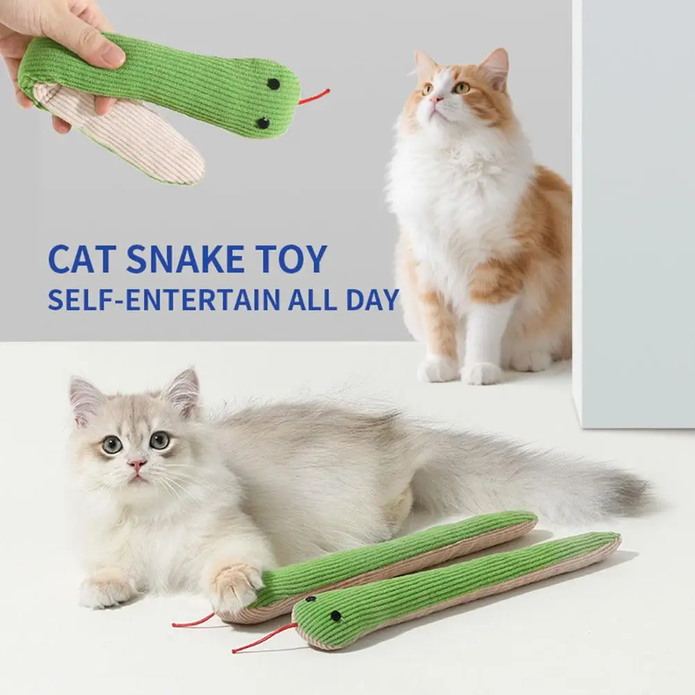 Realistic Moving Snake Cat Toy, Interactive Self-Play Pet Toys for Cats ...