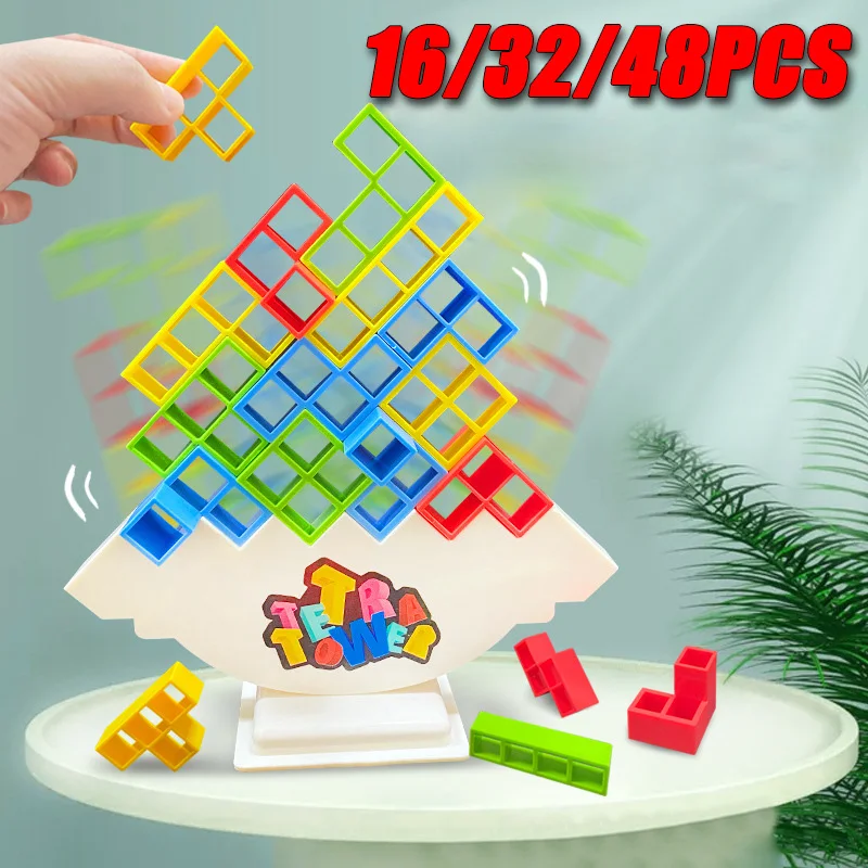 16PCS-32PCS-48PCS-Russian-Block-Cubes-Stacking-Practice-Children-s ...