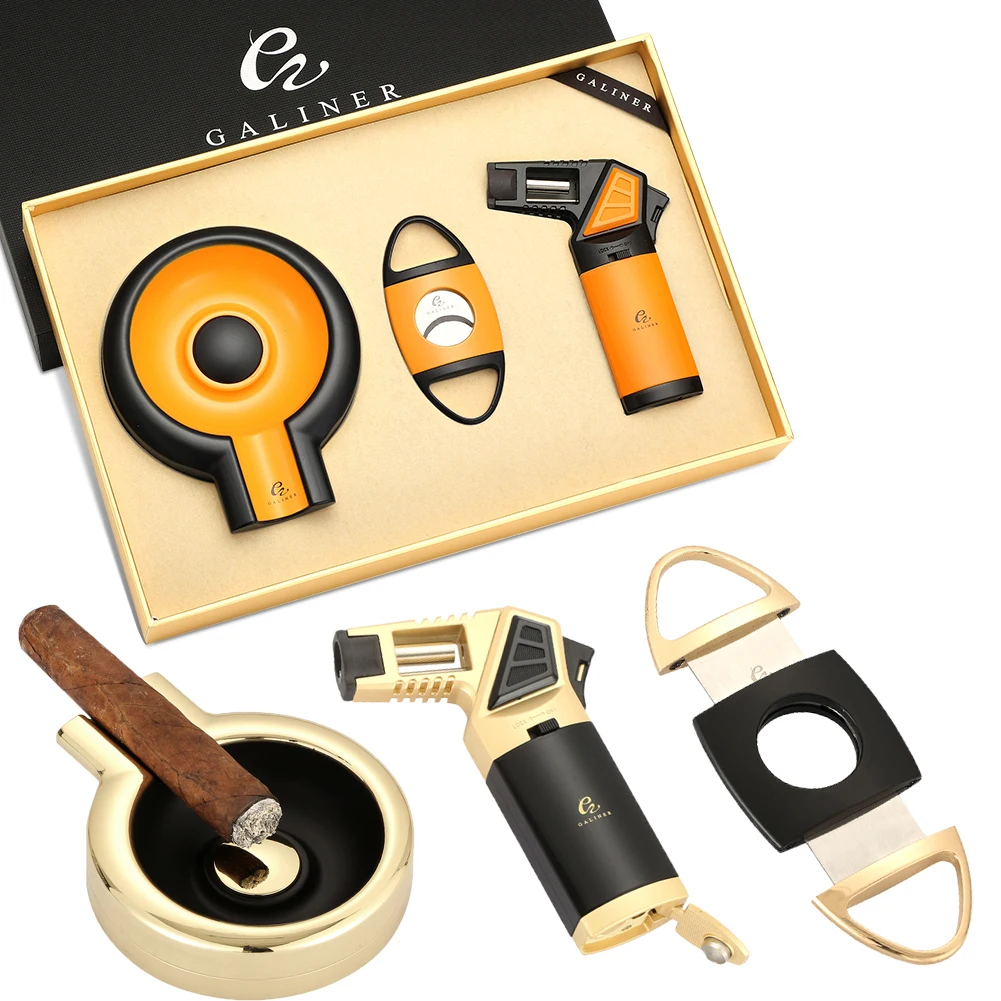 GALINER-Cigar-Knife-Lighter-Ashtray-Set-Cutter-Cigar-Smoking ...