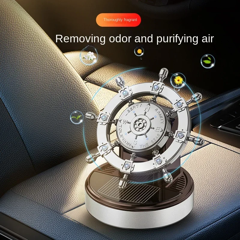 Solar-Rotating-Aromatherapy-Spot-Wholesale-Creative-Metal-Boat-Rudder ...